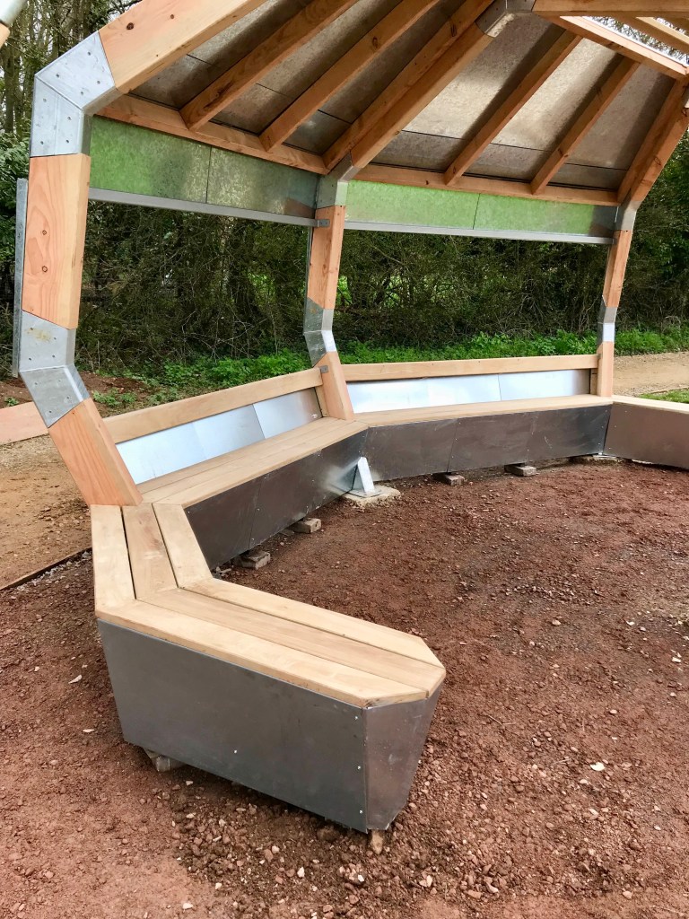 Spider Shelter – Bench detail – Handspring Design