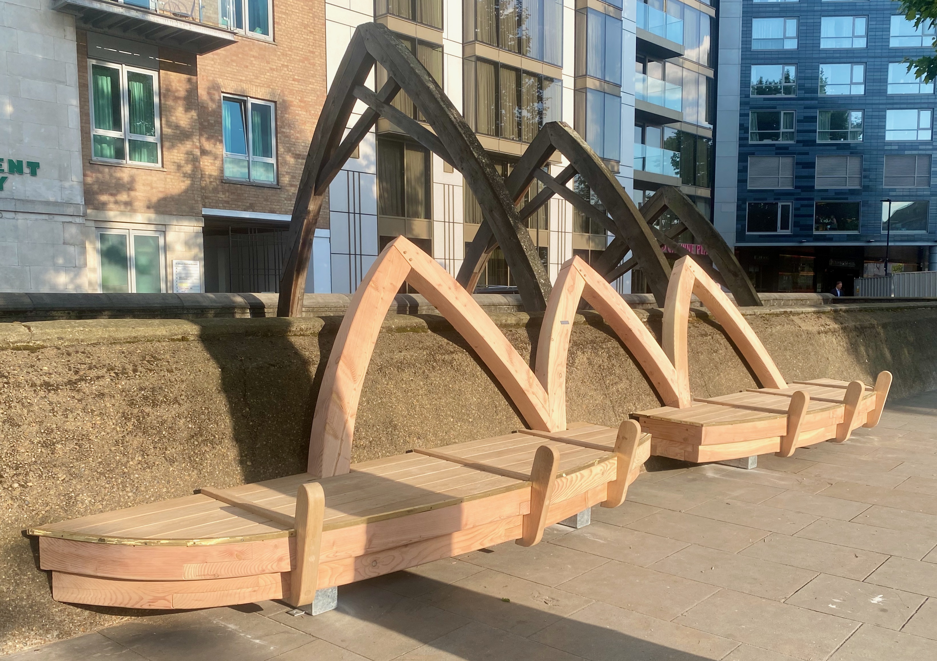 Boat Benches, White Hart Dock, London – Handspring Design
